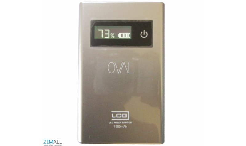 Oval Portable Power Bank - 7500mAh - Techmart : Zimall | Zimbabwe's ...